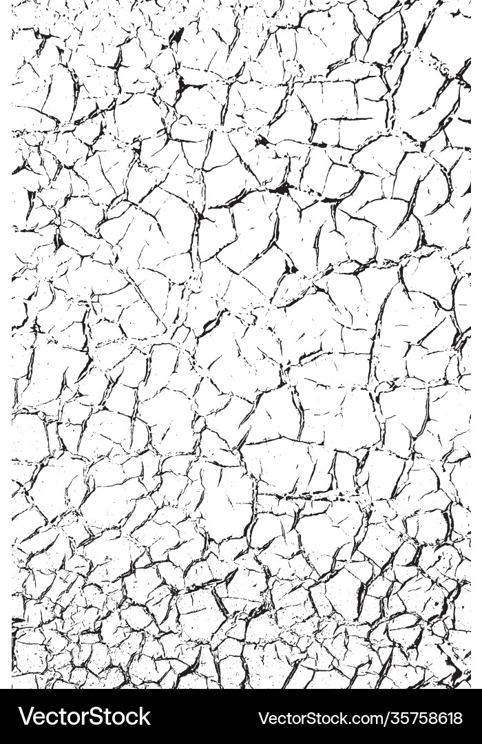 Cracked Concrete Texture Royalty Free Vector Image