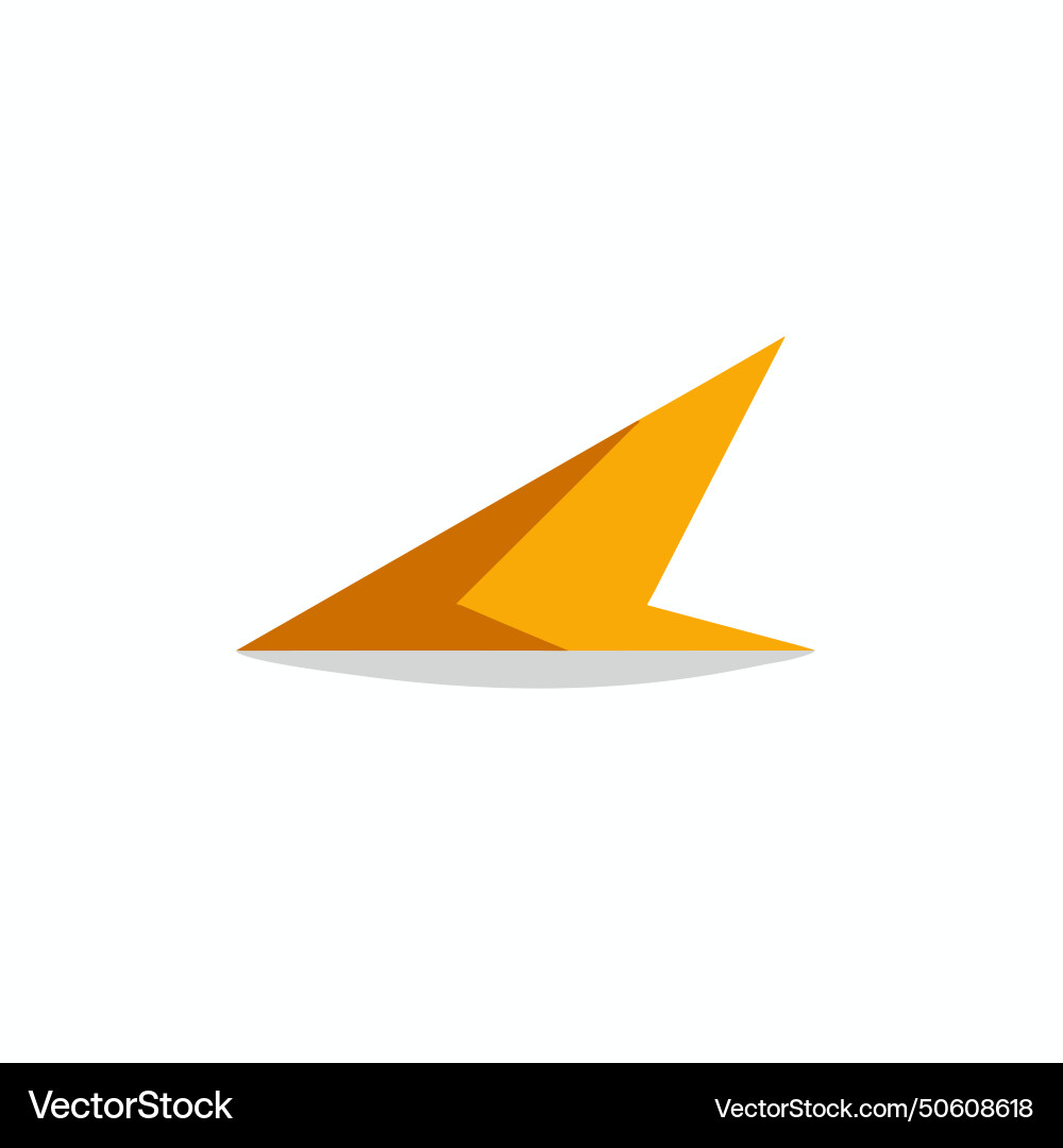 File sharing services filled orange logo Vector Image