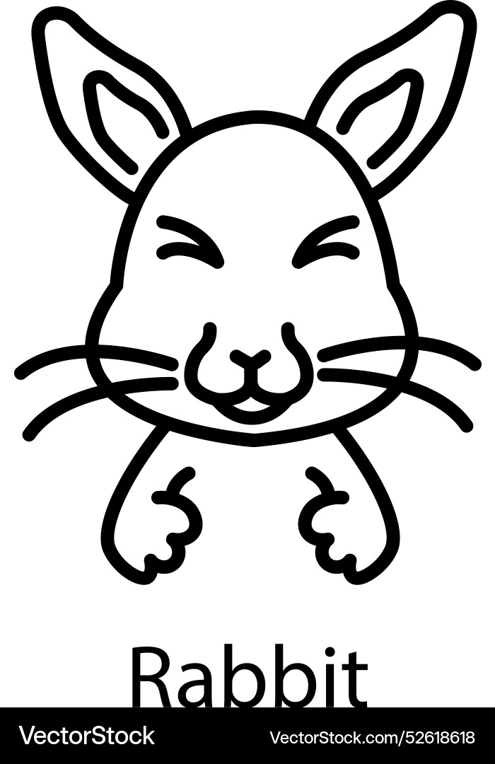 Rabbit Royalty Free Vector Image - VectorStock