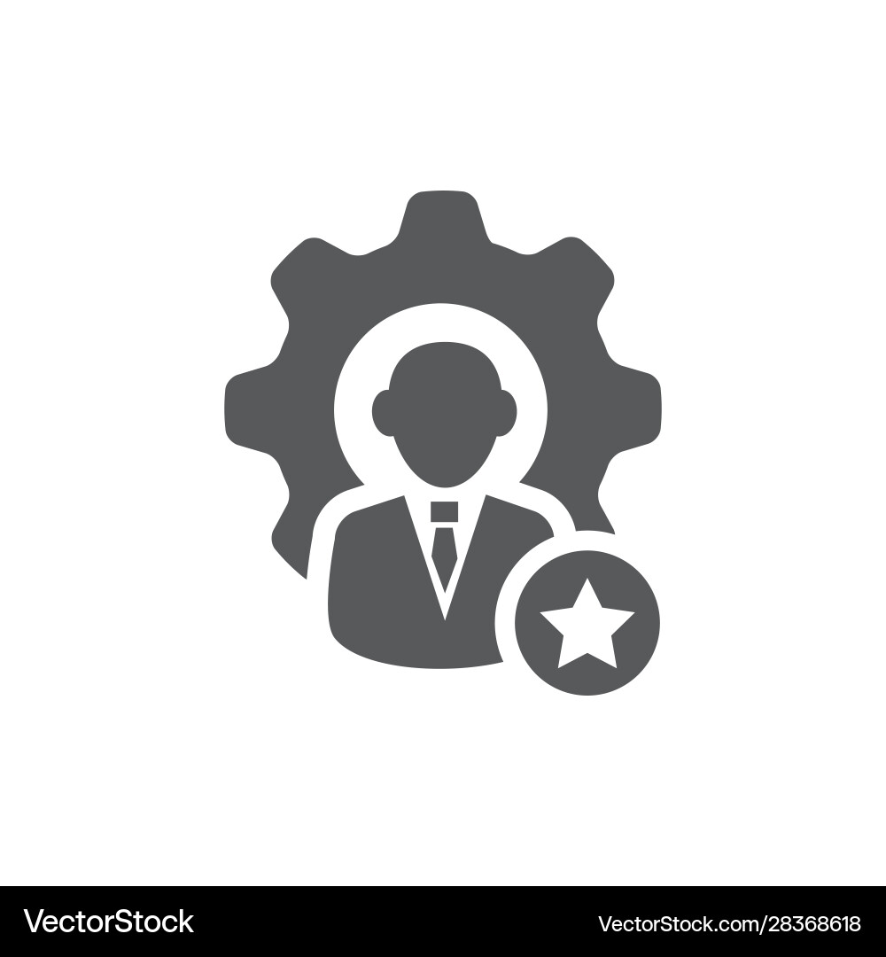 Skills icon on white background Royalty Free Vector Image