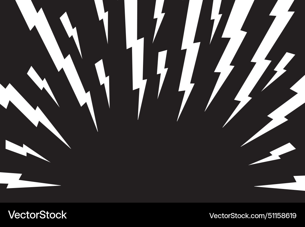 Thunder bolt background electric power flash Vector Image
