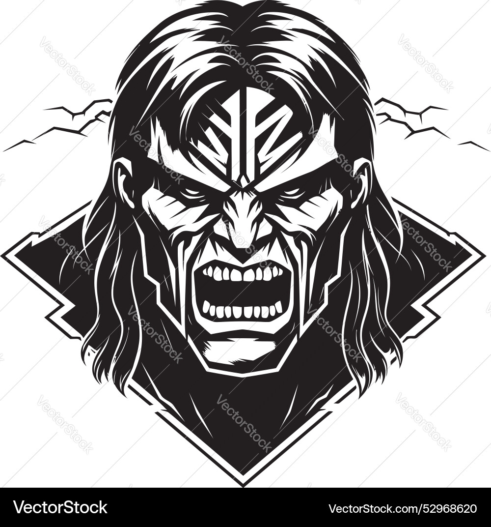 Catastrophic cadaver zombie mark nightmare nexus Vector Image