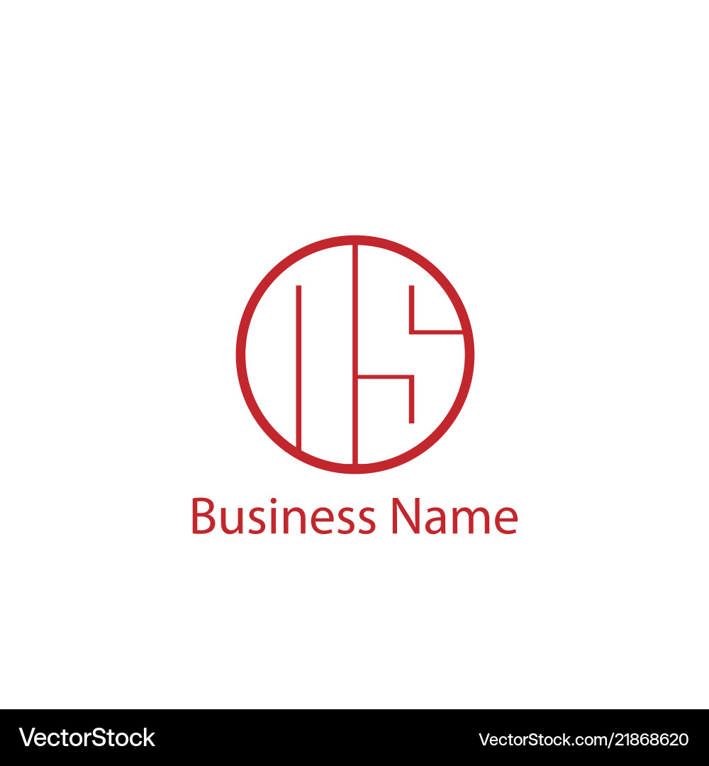 NS Monogram Logo Template Royalty Free Vector Image