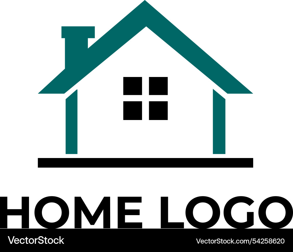Real estate home logo design Royalty Free Vector Image