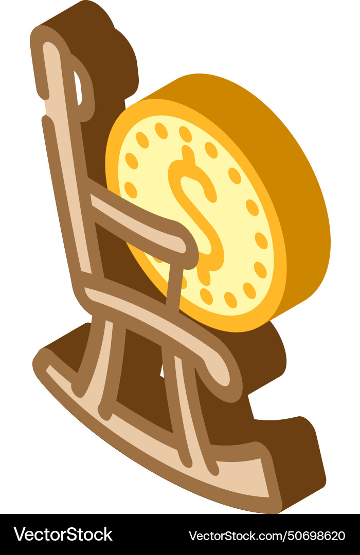 Retirement planning financial advisor isometric Vector Image