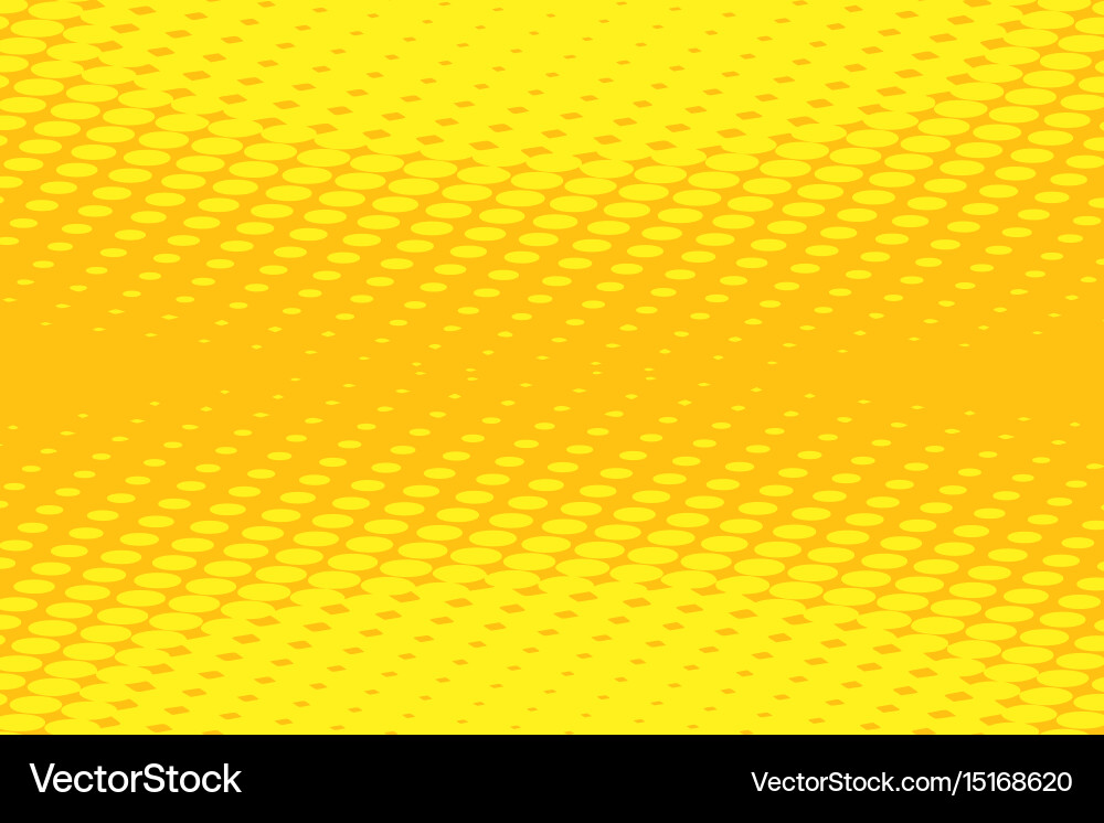 Yellow pop art background Royalty Free Vector Image