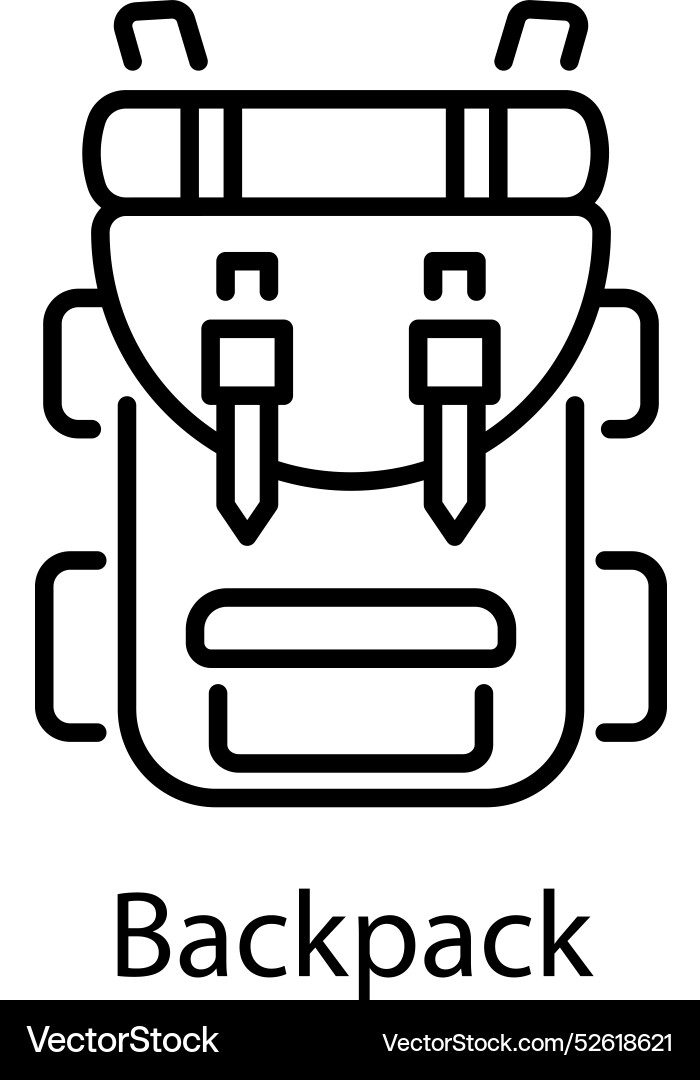 Backpack Royalty Free Vector Image - VectorStock