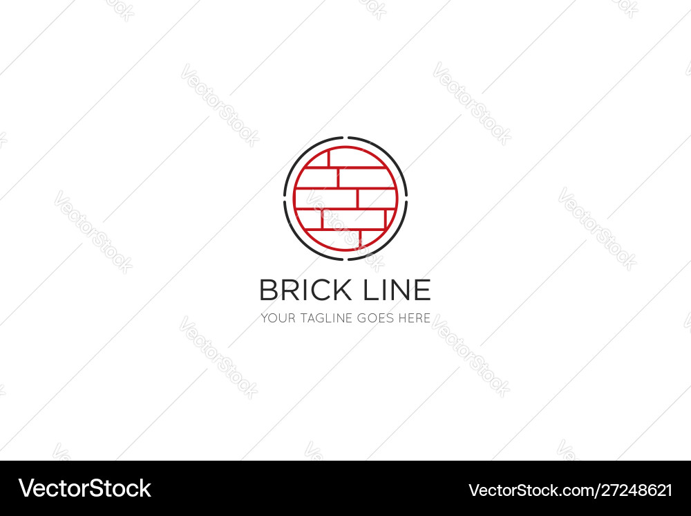 Brick logo and icon Royalty Free Vector Image - VectorStock