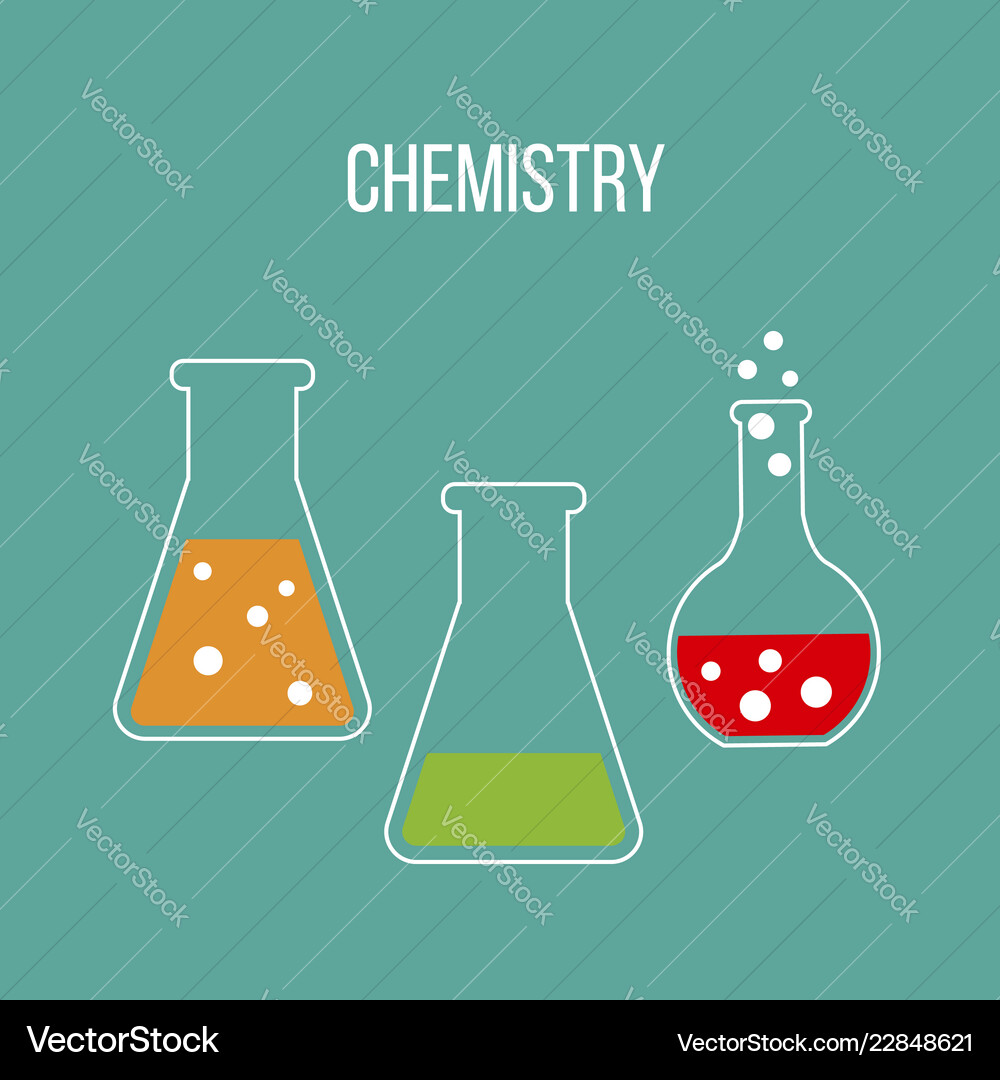 Chemistry Lab Equipment & Concepts Royalty Free Vector