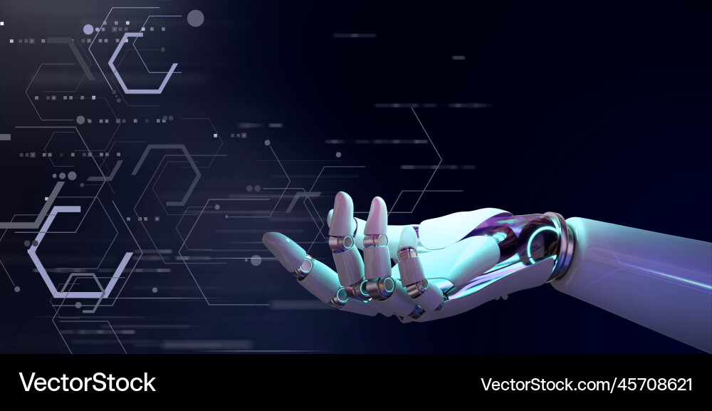 Technology background futuristic ai Royalty Free Vector