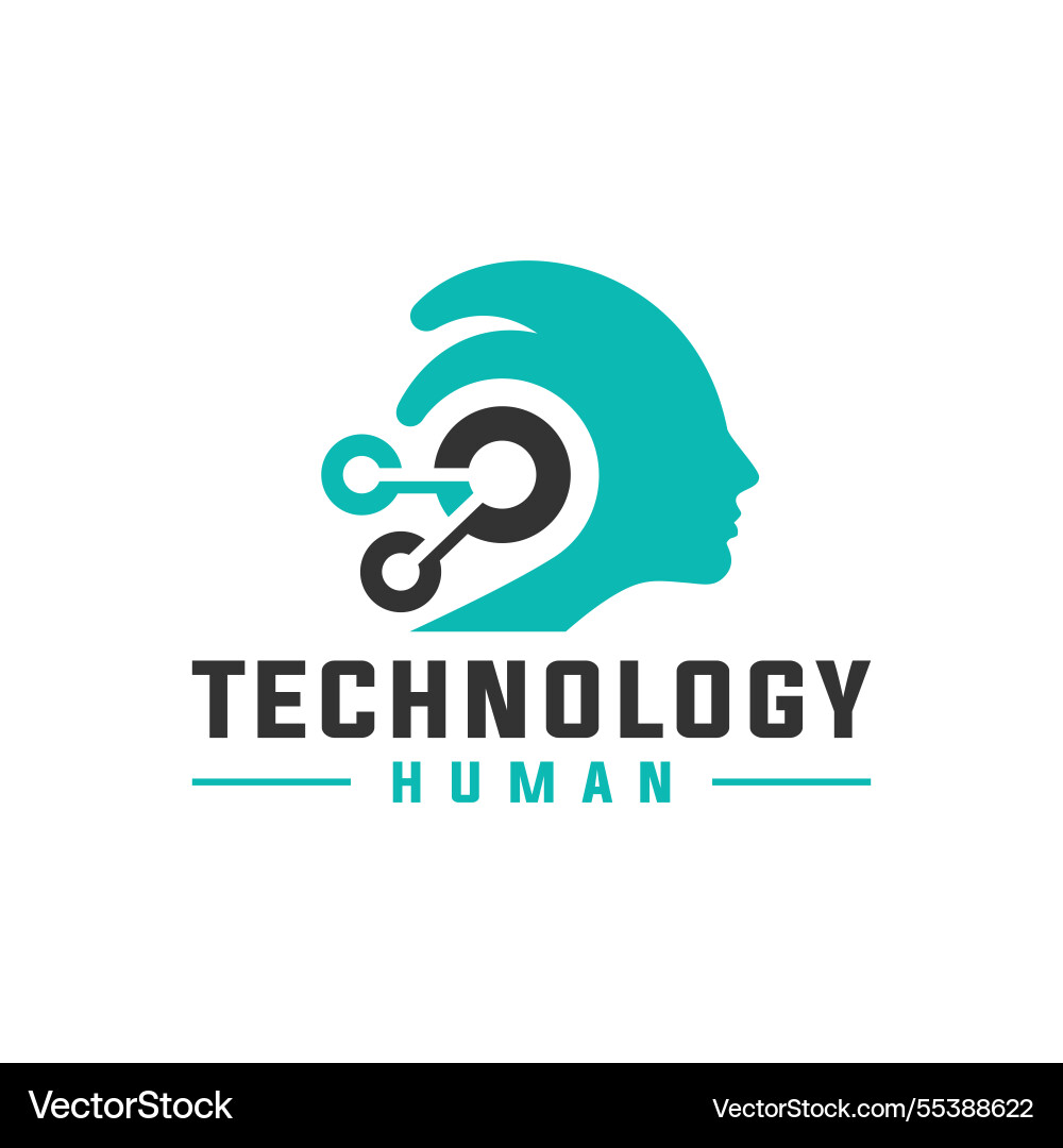 Artificial intelligence technology logo Royalty Free Vector