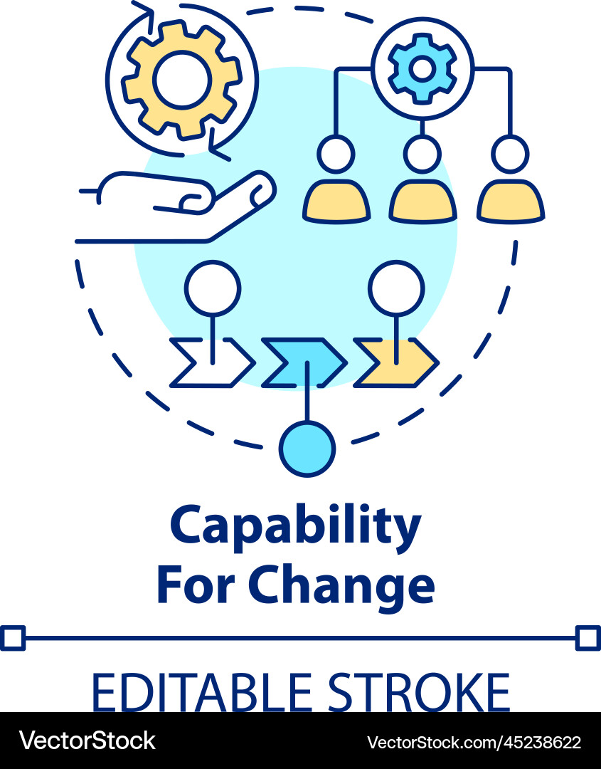 Capability for change concept icon Royalty Free Vector Image
