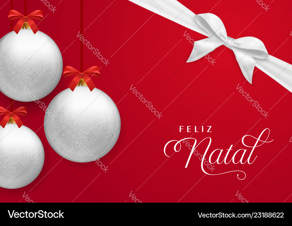 Red Christmas Card with Ornament Royalty Free Vector Image