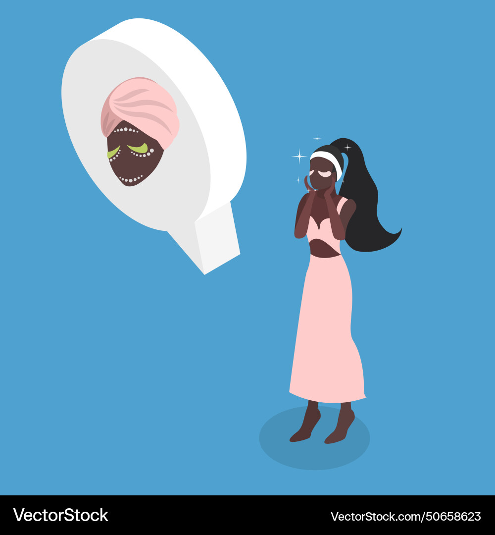 3d isometric flat of nourish Royalty Free Vector Image