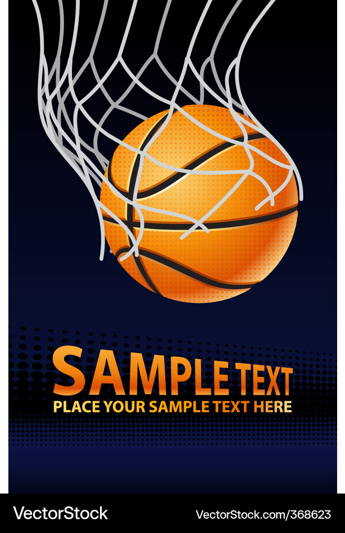 Basketball poster Royalty Free Vector Image - VectorStock