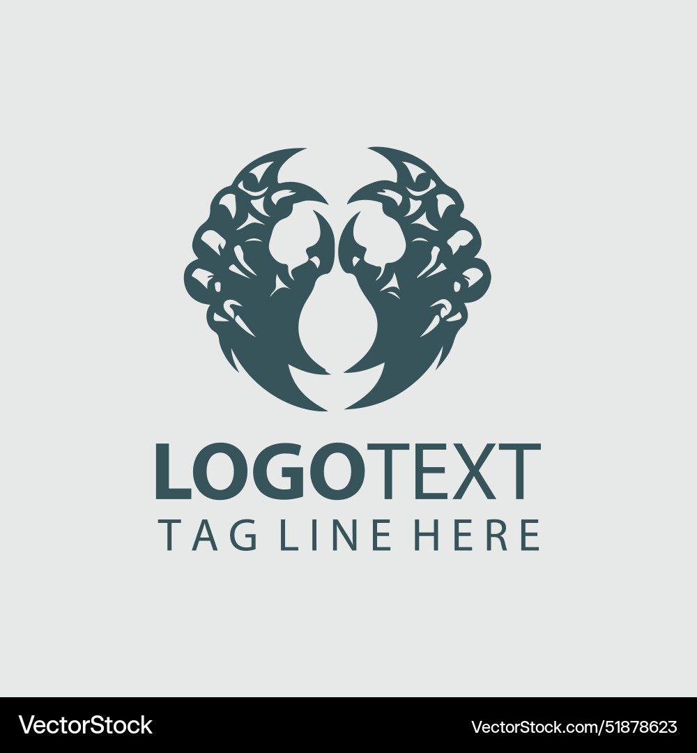 Claw logo Royalty Free Vector Image - VectorStock