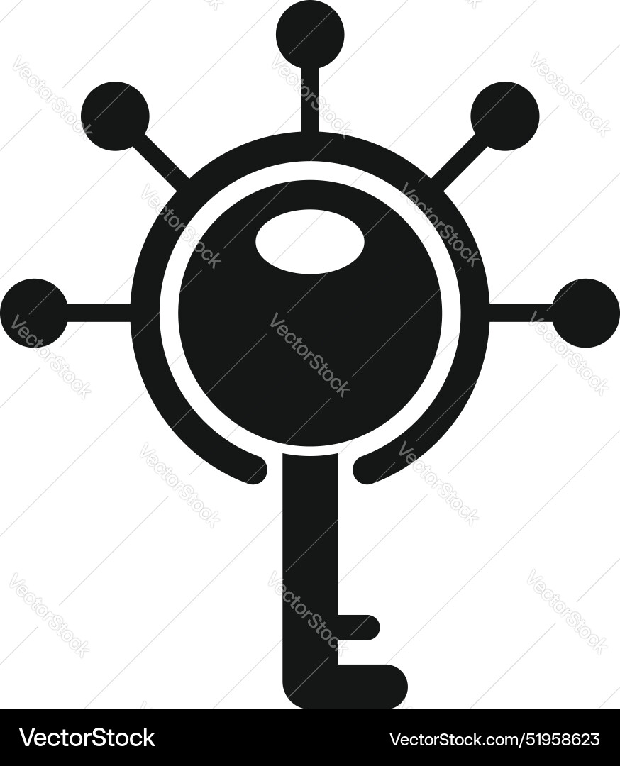 Key to success concept icon Royalty Free Vector Image