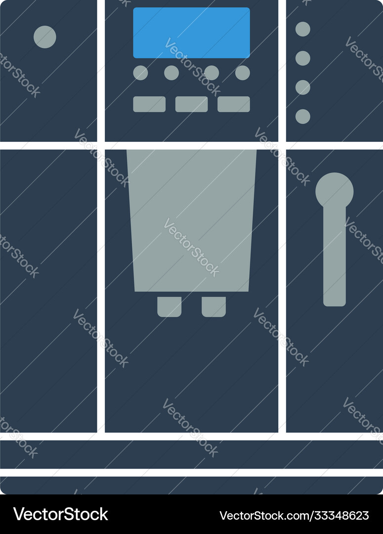Kitchen coffee machine icon Royalty Free Vector Image