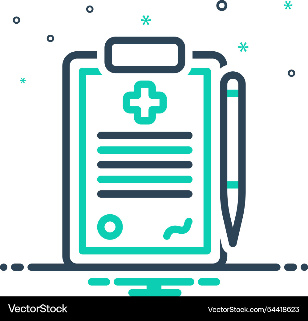 Medical report Royalty Free Vector Image - VectorStock
