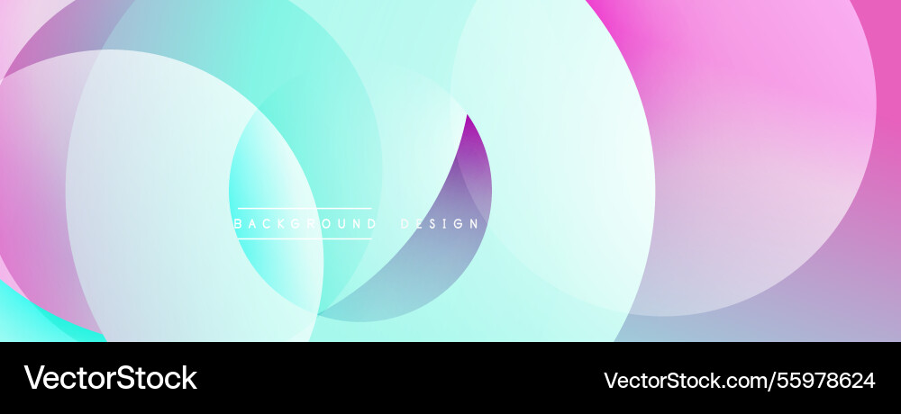 Background design with overlapping circular Vector Image