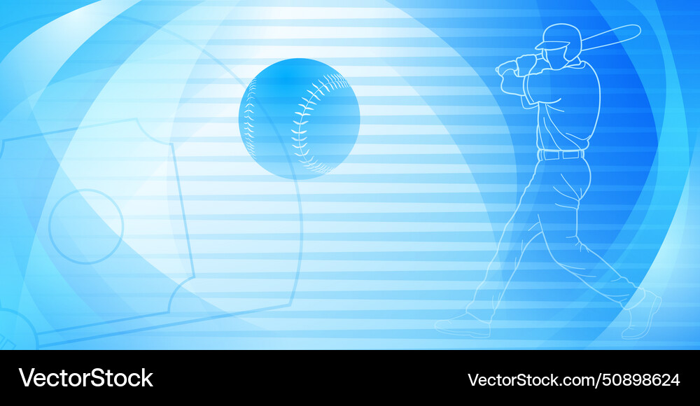 Baseball themed background Royalty Free Vector Image