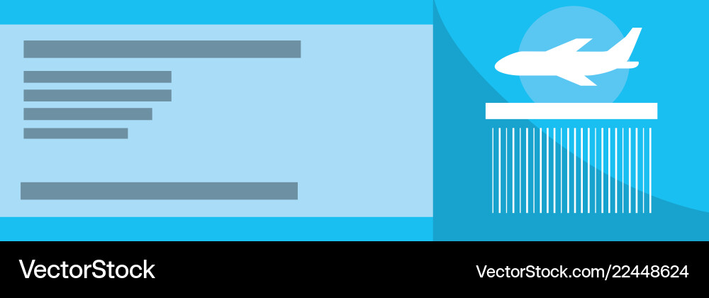 Boarding pass cartoon Royalty Free Vector Image