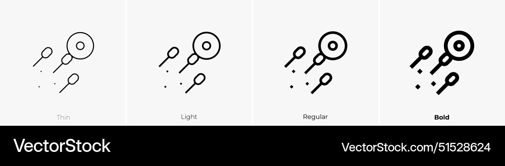 Fertilization icon thin light regular and bold Vector Image