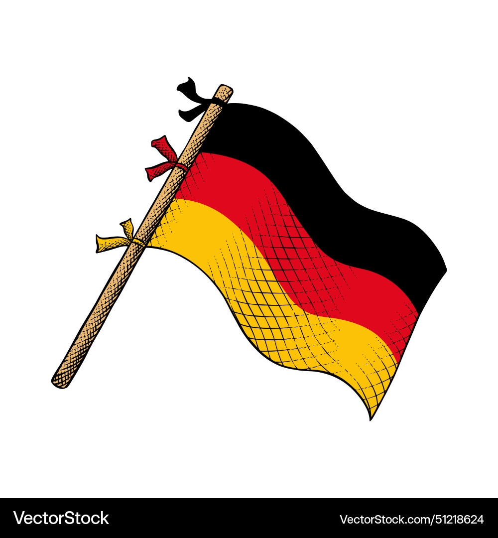 Germany flag Royalty Free Vector Image - VectorStock
