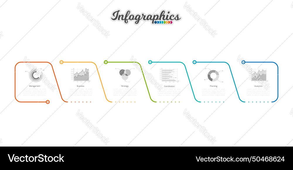 Infographic timeline template for chart diagram Vector Image
