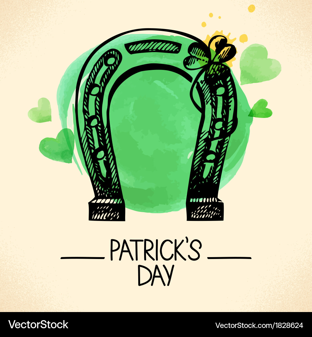 St. Patrick's Day Sketch Background – Royalty-Free Vector | VectorStock