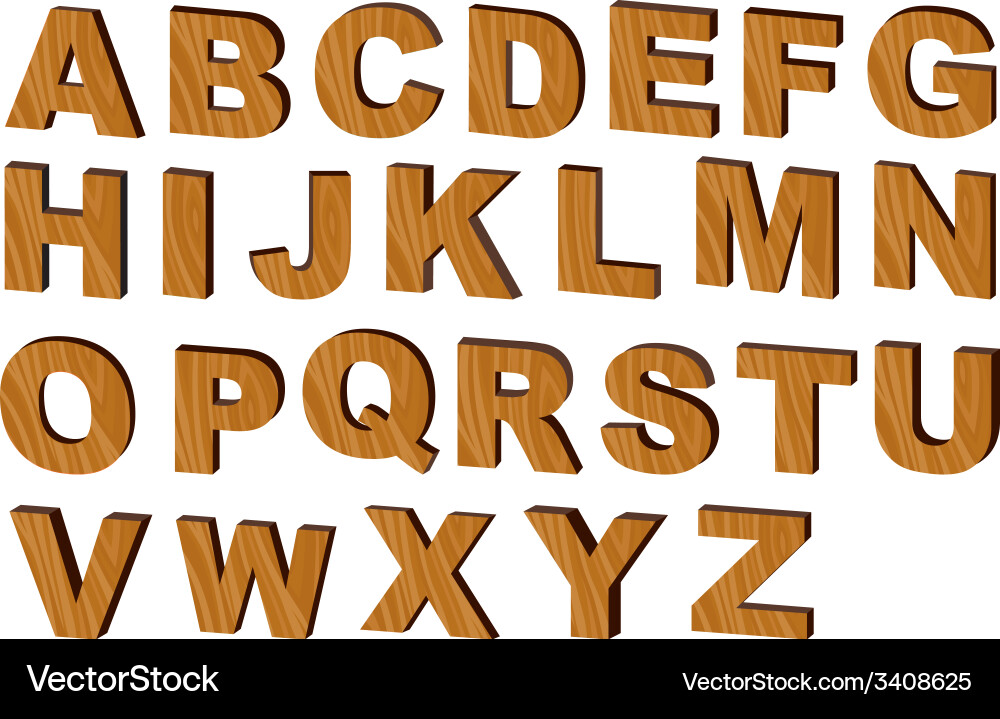 Alphabet Royalty Free Vector Image - VectorStock