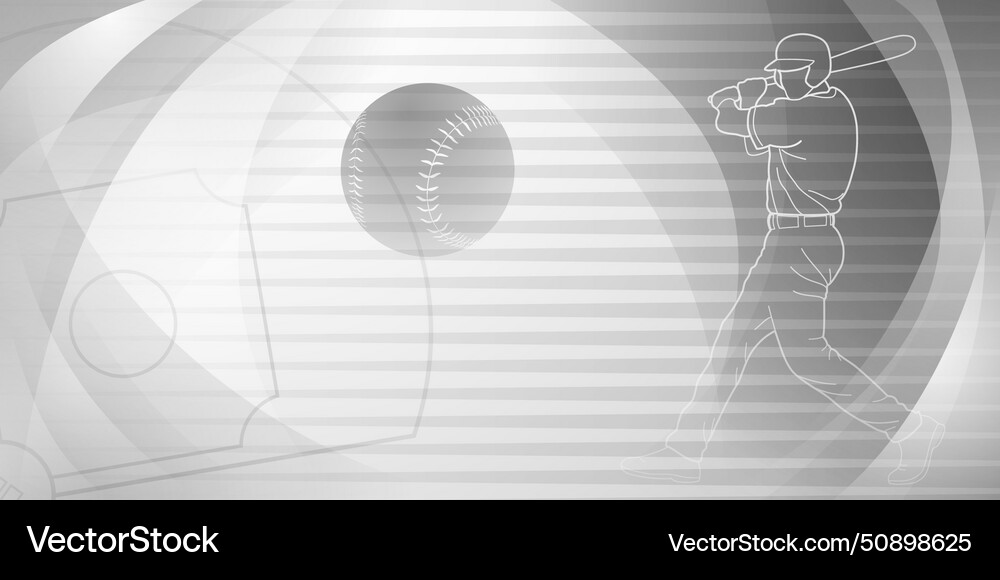 Baseball themed background Royalty Free Vector Image