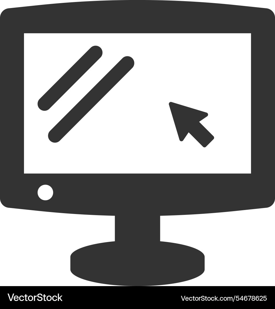 Monitor icon Royalty Free Vector Image - VectorStock