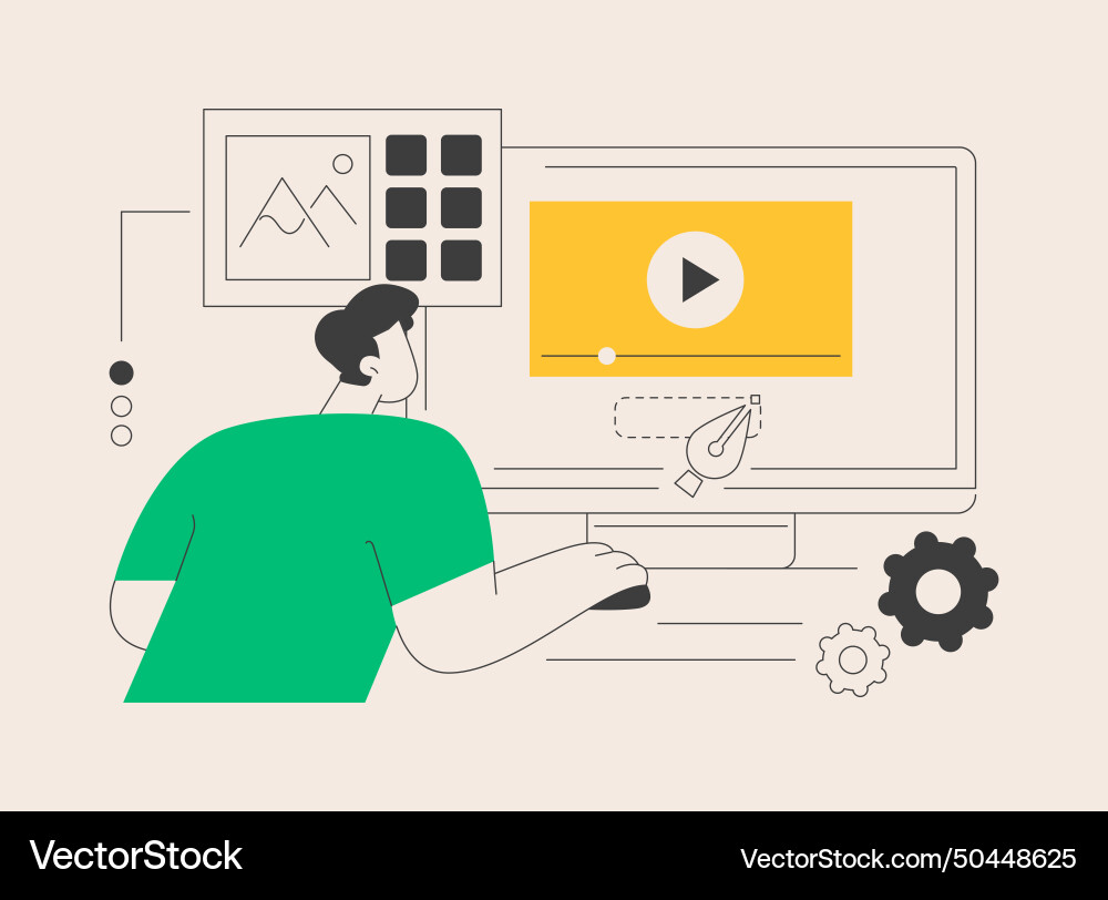 Motion graphic design abstract concept Royalty Free Vector