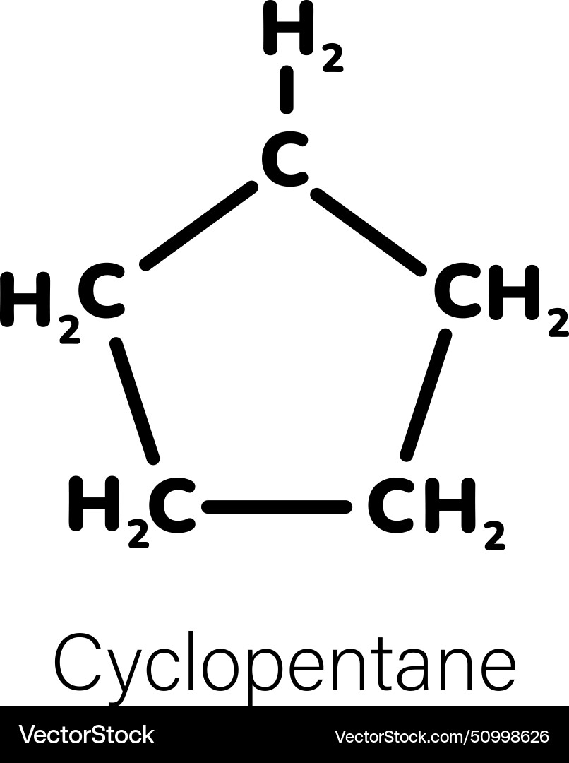 Cyclopentane Royalty Free Vector Image - VectorStock