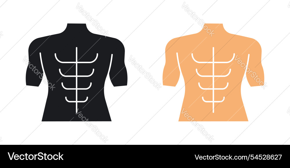 Abs icon Royalty Free Vector Image - VectorStock