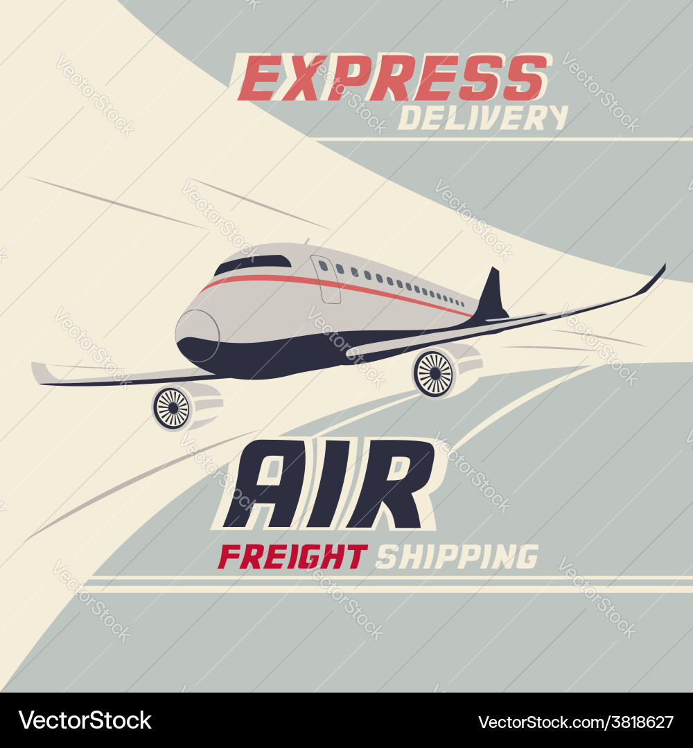 Air freight international shipping Royalty Free Vector Image