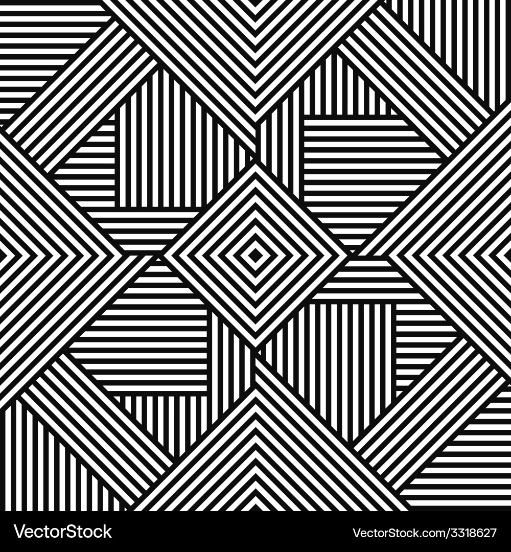 Black and White Striped Pattern Royalty Free Vector Image