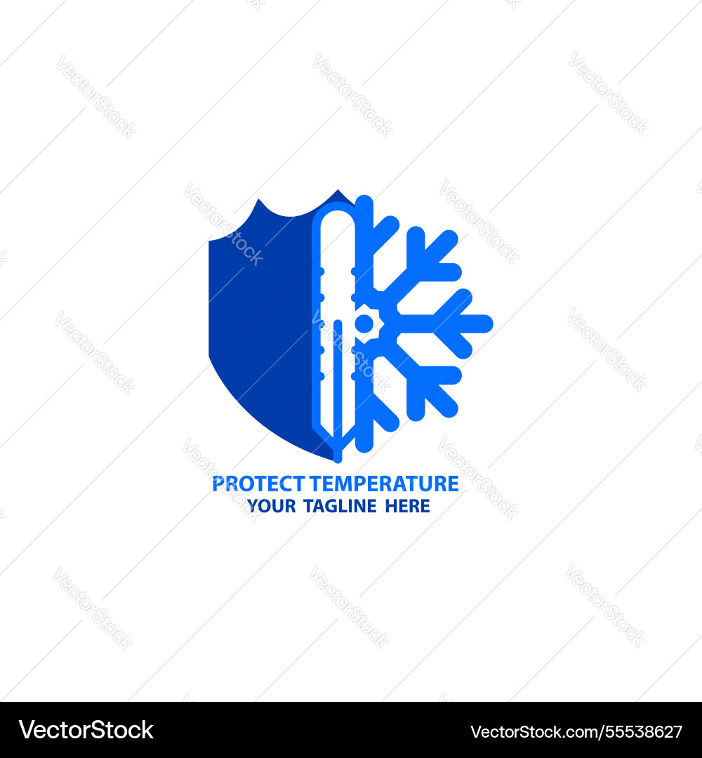 Frost protection icon isolated on white Royalty Free Vector