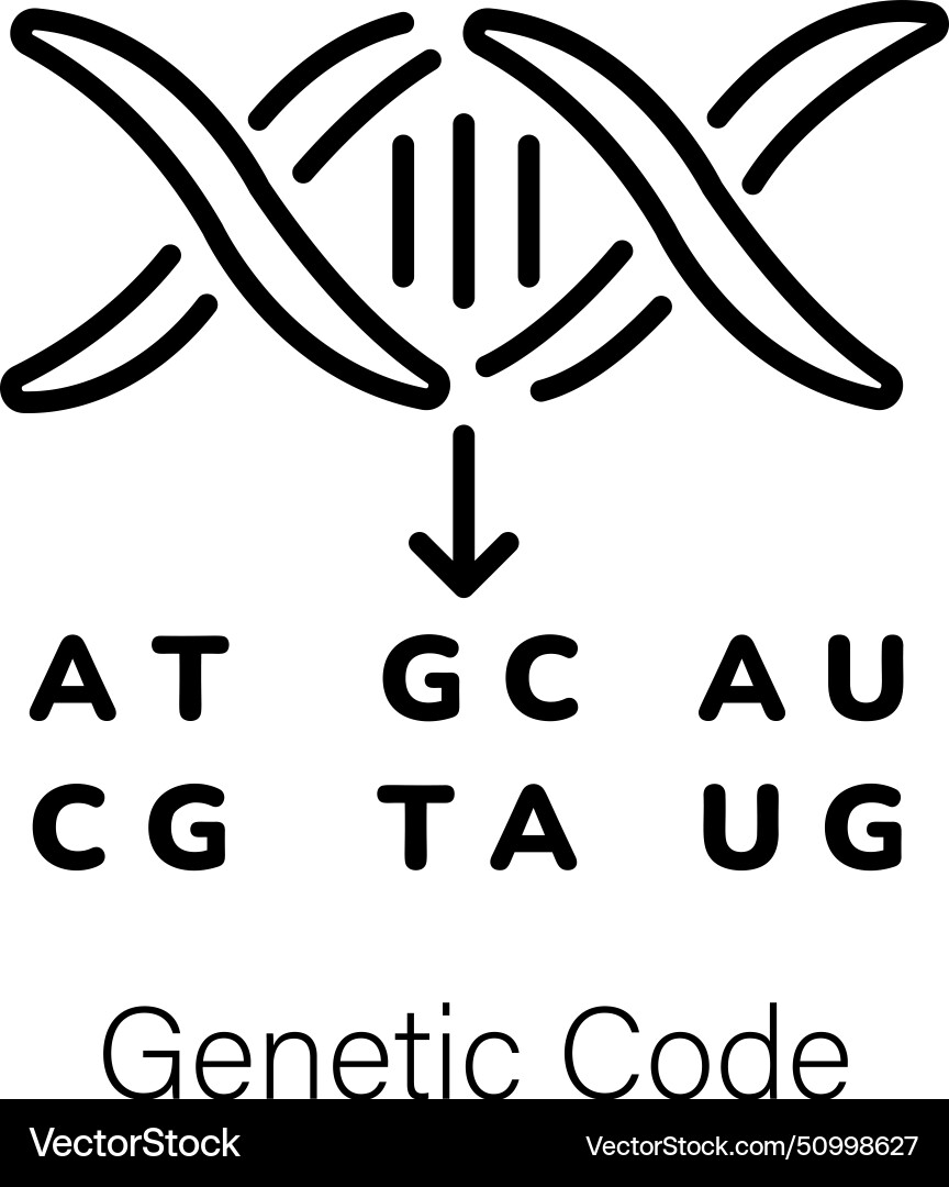 Genetic code Royalty Free Vector Image - VectorStock