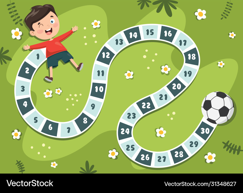 Numbers boardgame Royalty Free Vector Image - VectorStock
