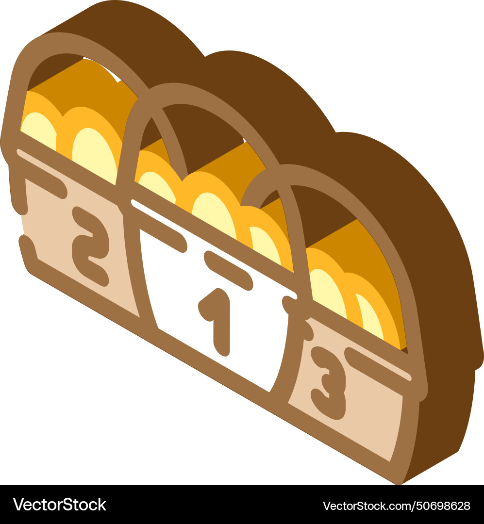 Diversification financial advisor isometric icon Vector Image