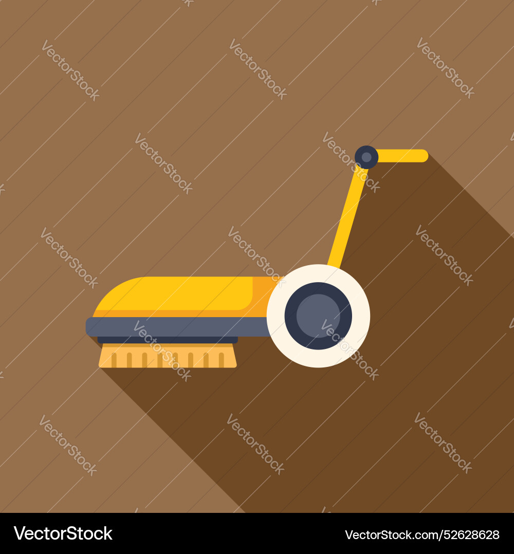 Floor polisher cleaning service professional Vector Image