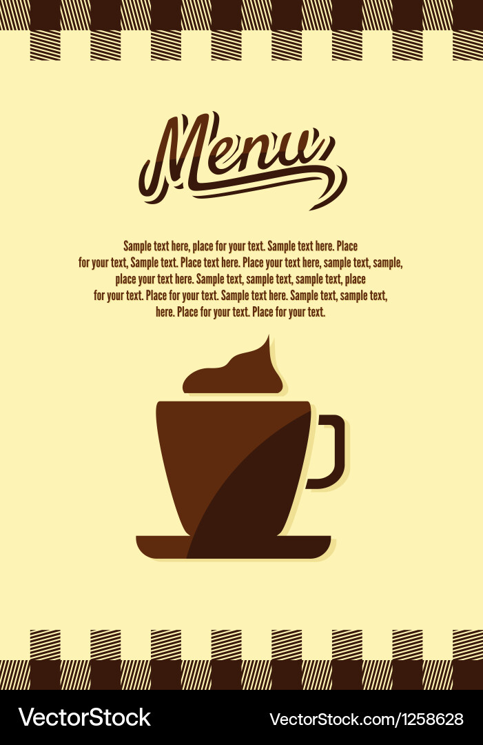 Restaurant menu Royalty Free Vector Image - VectorStock