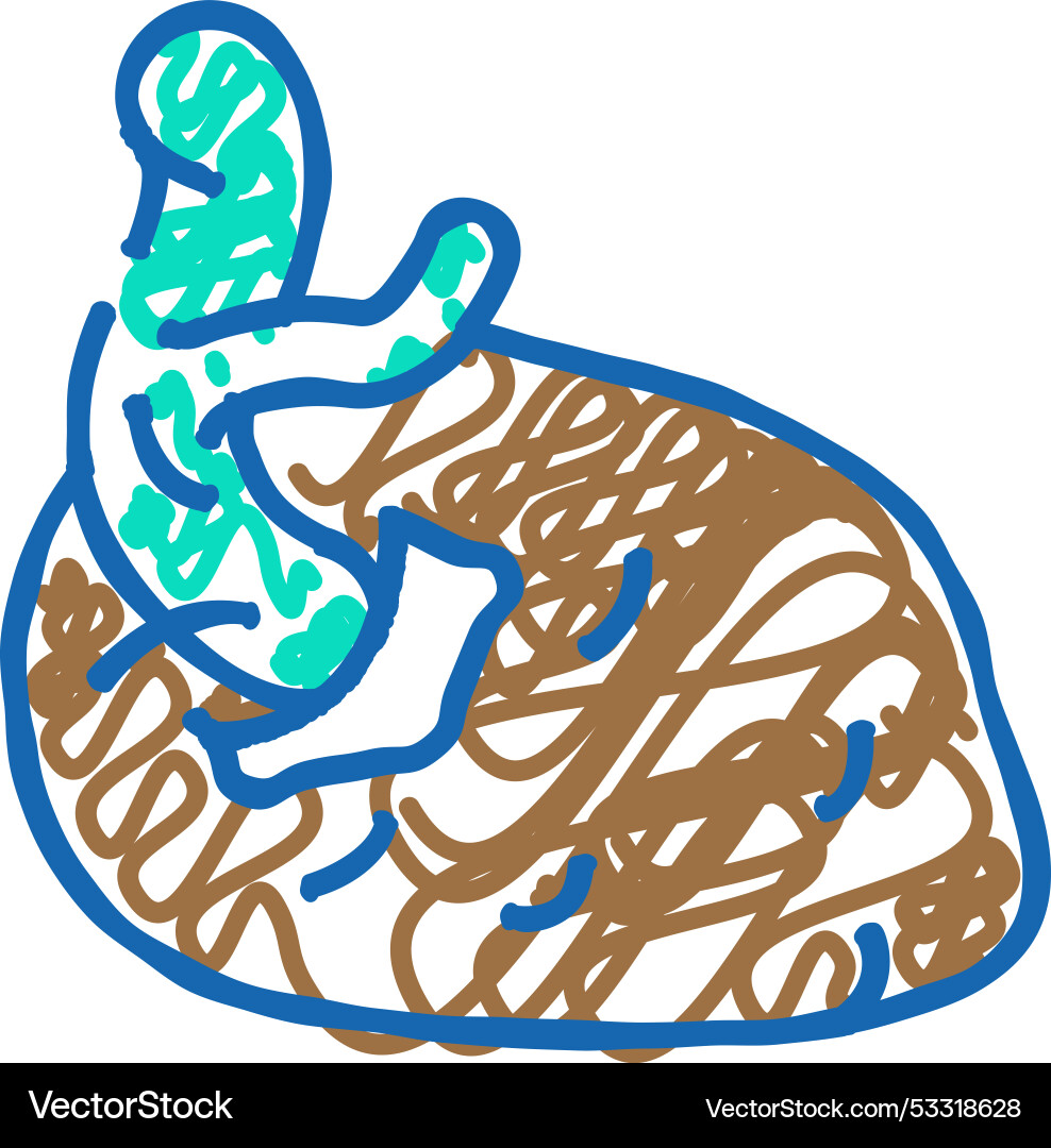 Sprouted potatoes icon doodle Royalty Free Vector Image Sprouted potatoes icon doodle Royalty Free Vector Image