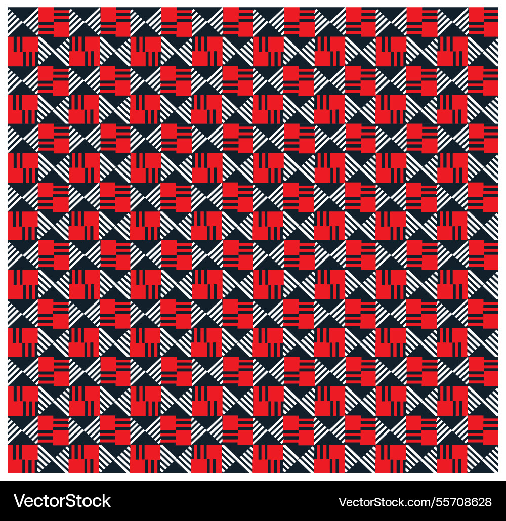 Square and stripes geometric print placement Vector Image
