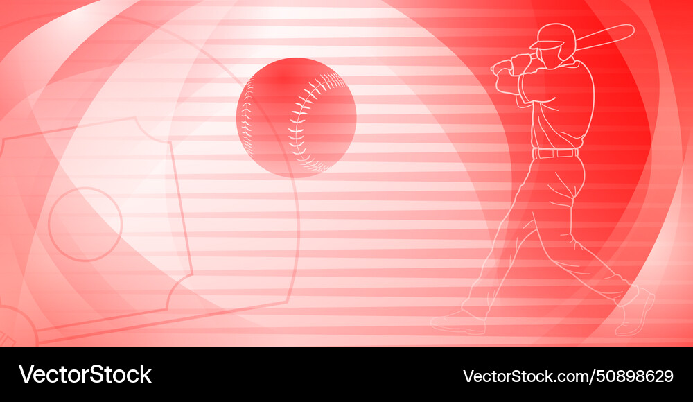 Baseball themed background Royalty Free Vector Image