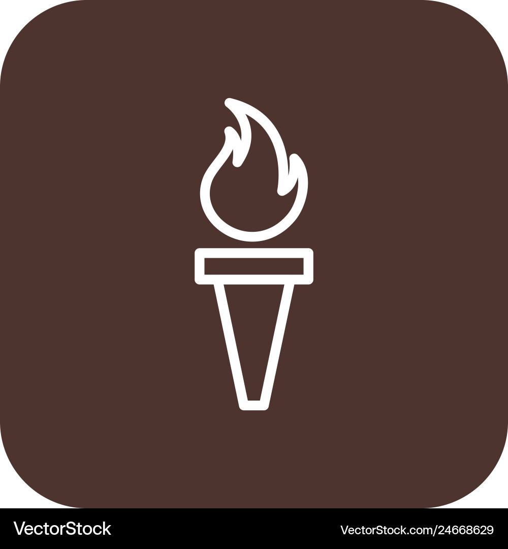 Olympic fire icon Royalty Free Vector Image - VectorStock
