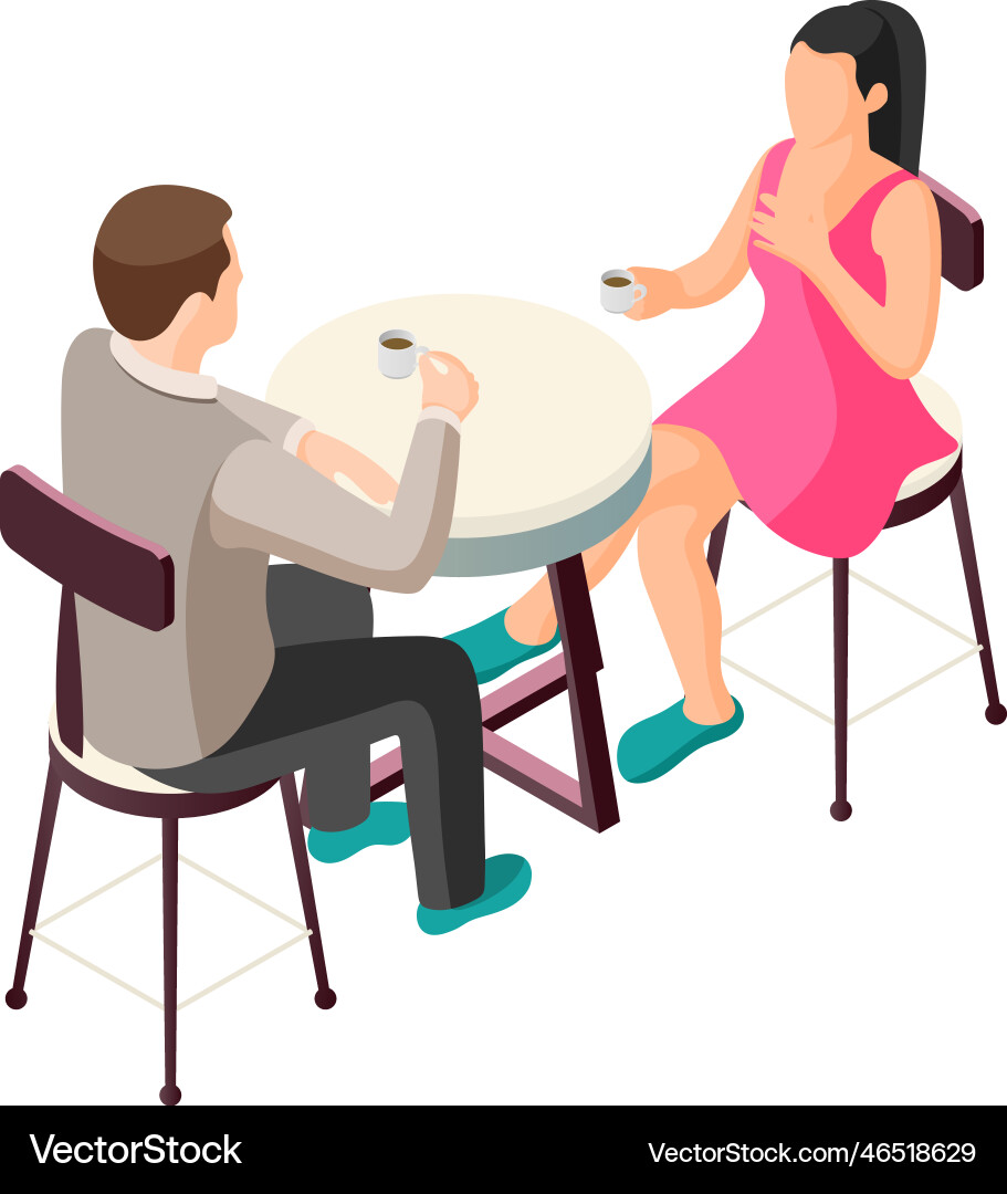 People at cafe Royalty Free Vector Image - VectorStock