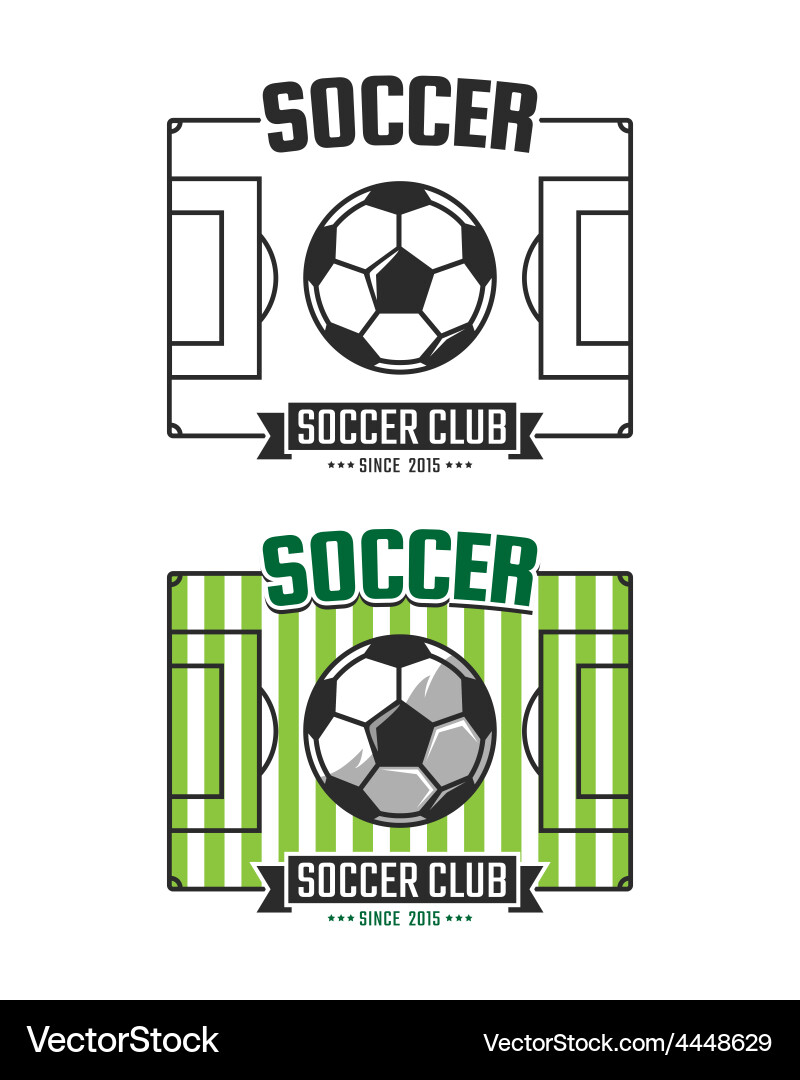 Soccer club Royalty Free Vector Image - VectorStock